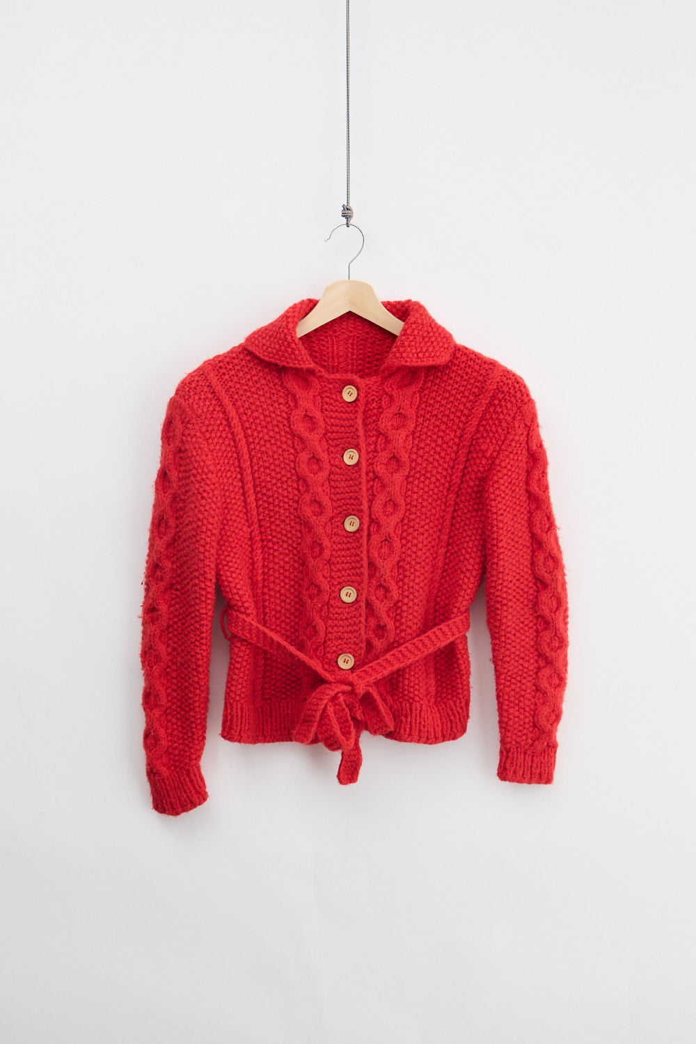 Traditional Cable Knit Cardigan (S) – Livid