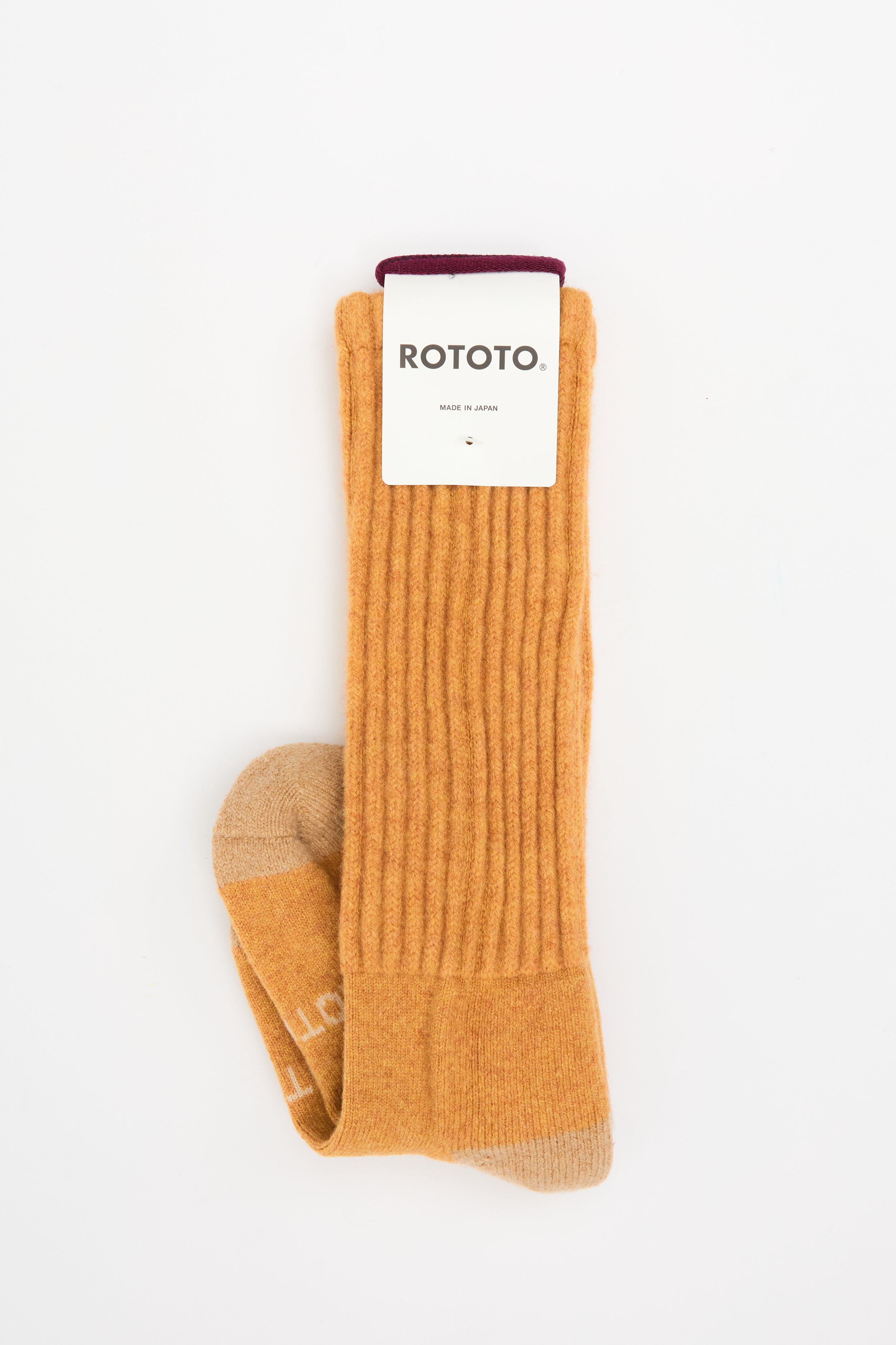 Merino Lambs Wool High Socks D.Yellow – Livid